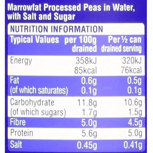 Batchelors Bigga Marrowfat Processed Peas - Tender and Flavorful Peas ...