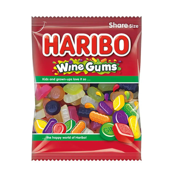 Haribo Wine Gums 140g - Chewy & Fruity Fun! | Haribo – British Food ...