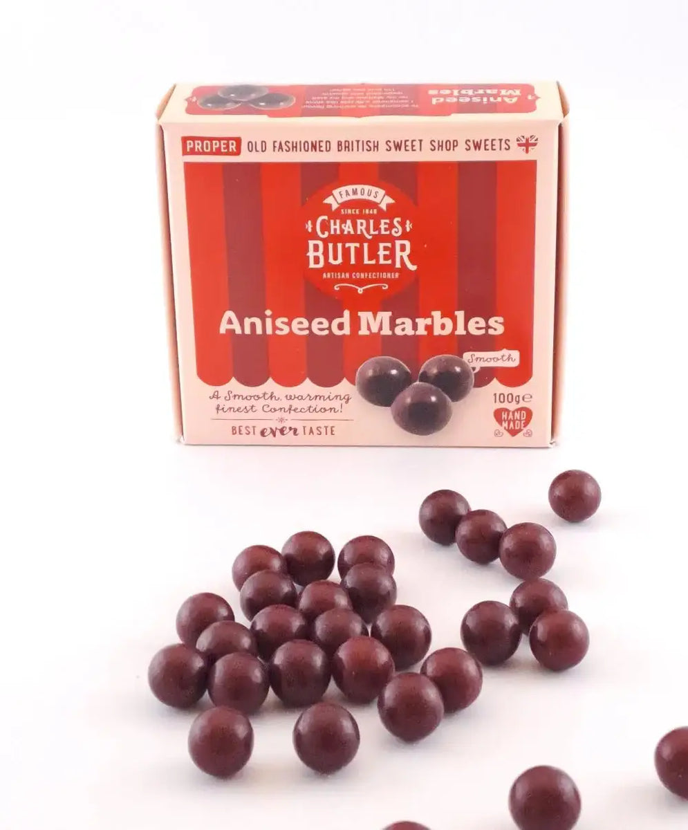 Charles Butler Aniseed Marbles Sweets 100g– British Food Supplies