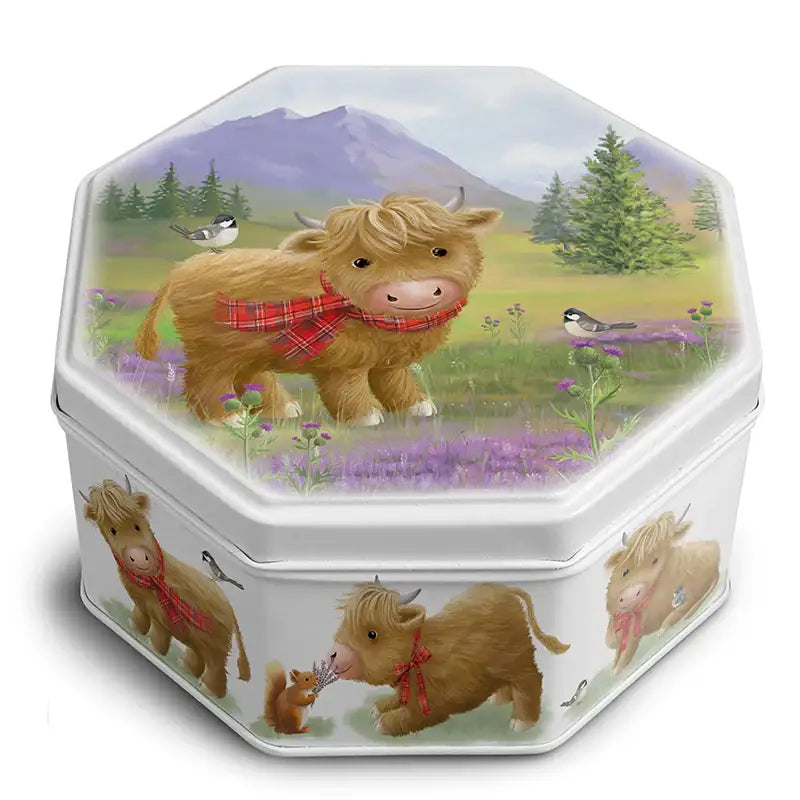 Campbells Shortbread Cute Highland Cow Tin (Petticoat Tails) 115g ...