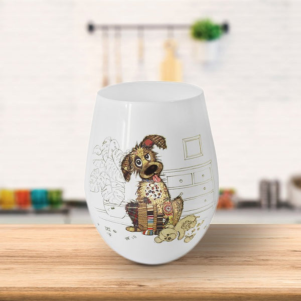 Murphy Mutt Stemless Glass – Stylish UK Design by Lesser & Pavey ...