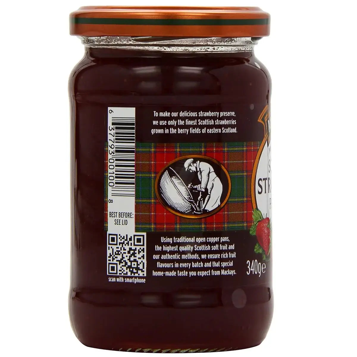 Mackays Scottish Strawberry Preserve Jam 340g– British Food Supplies