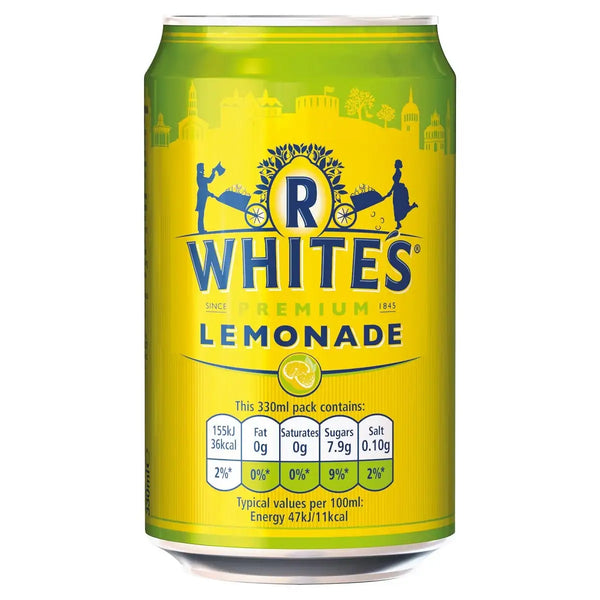 Lemonade 330ml - Refreshing Drink | R Whites – British Food Supplies