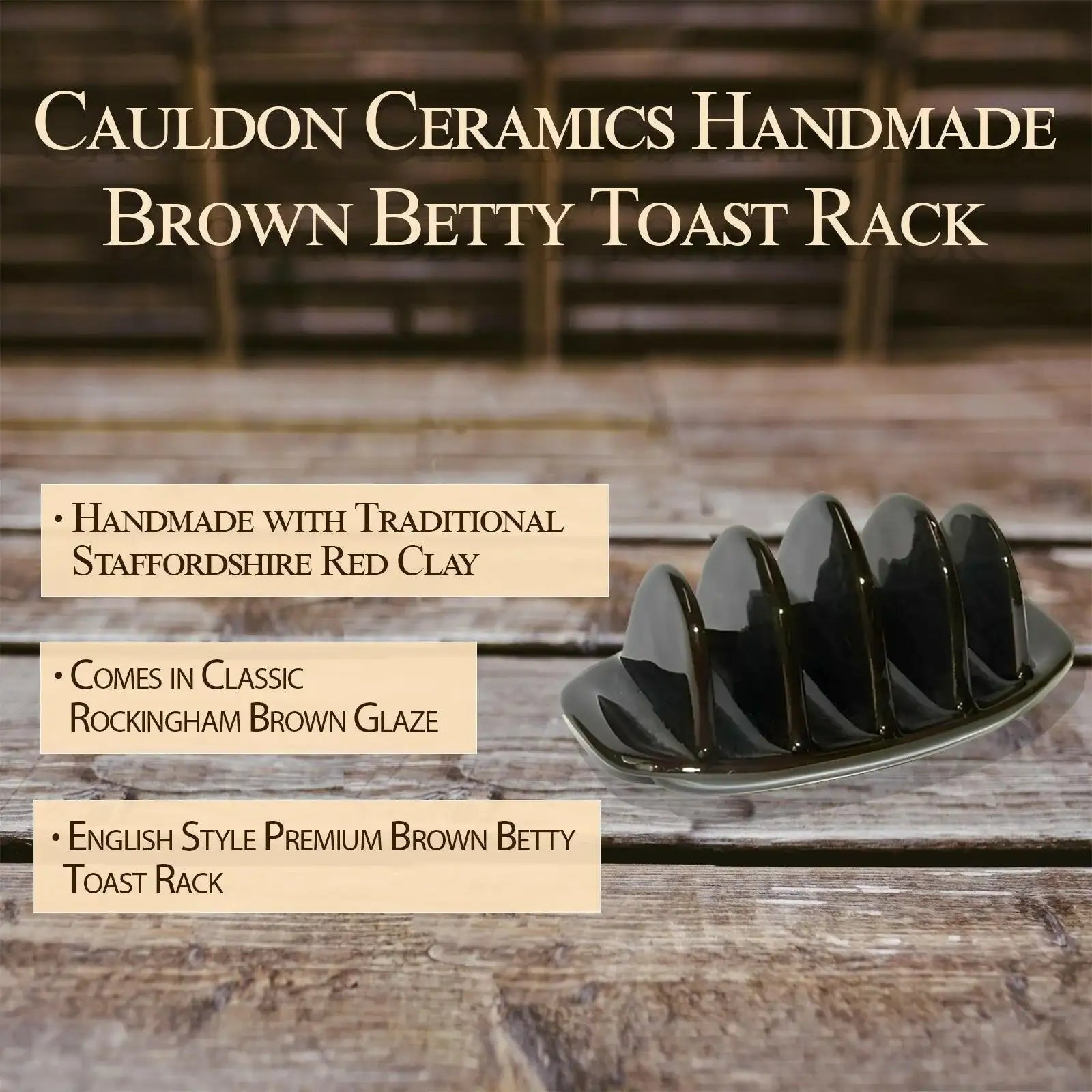 Cauldon Ceramics Brown Betty Toast Rack– British Food Supplies