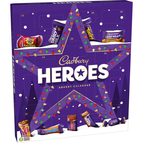 C'bury Heroes Advent Calendar Chocolate 230g – British Food Supplies