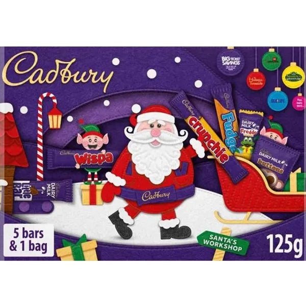 C'bury Chocolate Medium Santa Selection Box 125g – British Food Supplies