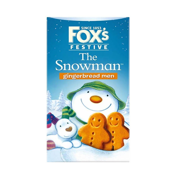 Fox's The Snowman Gingerbread Men Carton 100g – British Food Supplies