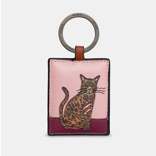 Yoshi Bengal Party Cats Leather Keyring – British Food Supplies