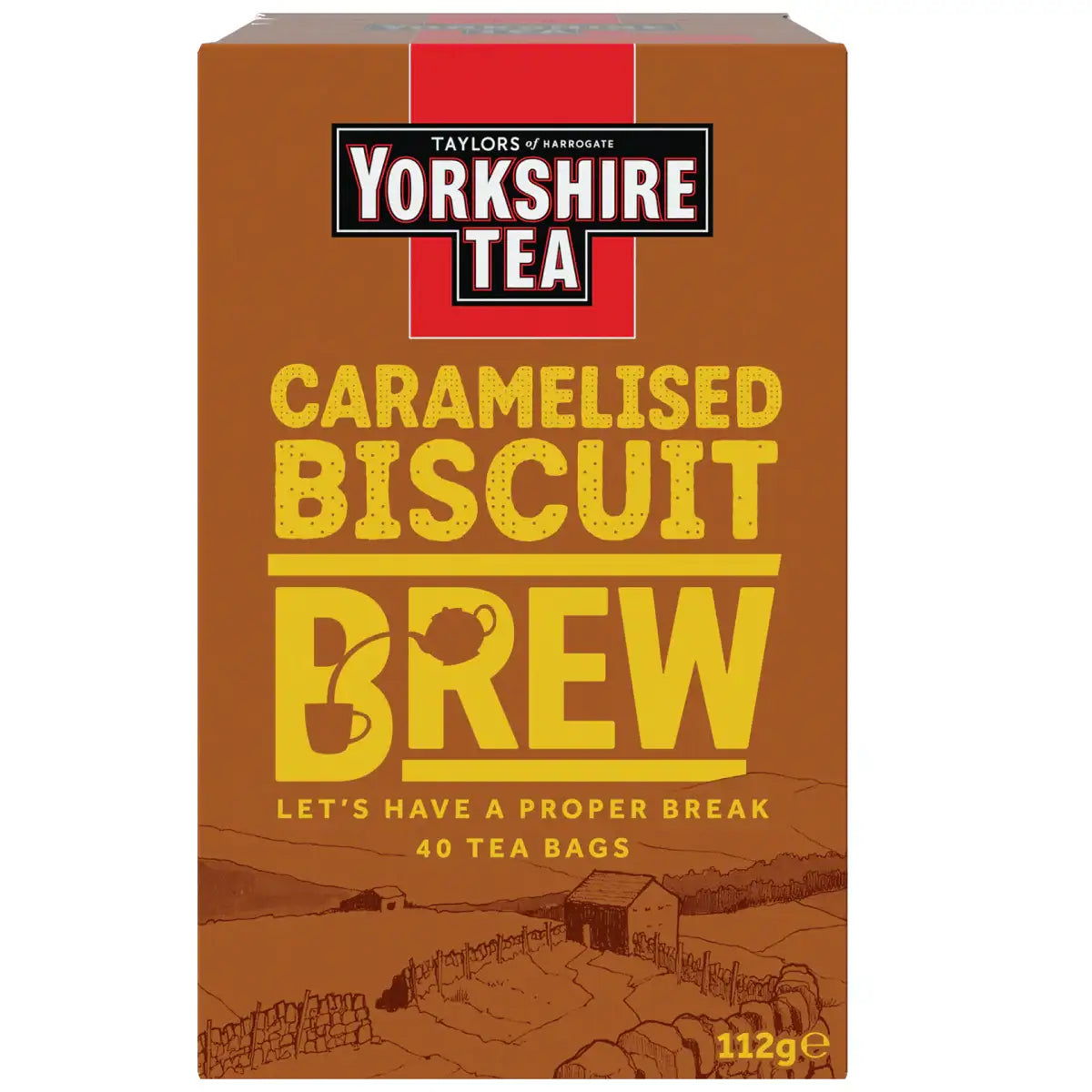 Yorkshire Tea Caramelised Biscuit Brew 40 per Pack